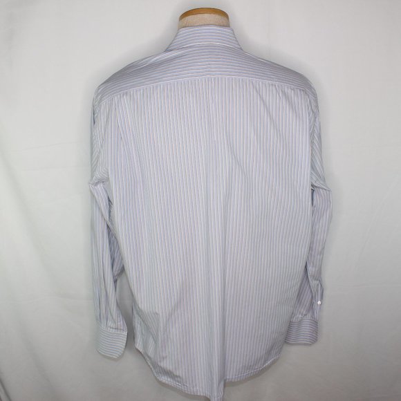Canali | Shirts | Canali Blue Striped Italian Dress Shirt | Poshmark